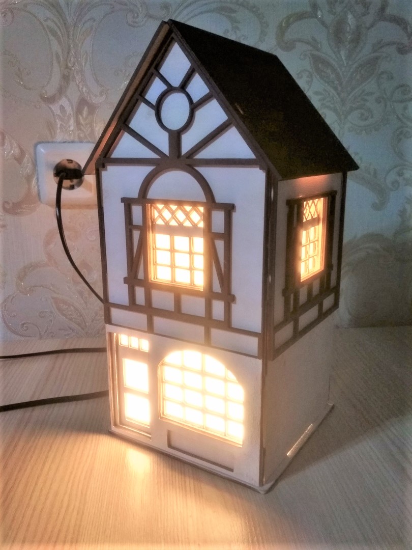 Digital Template Cnc Router Files Cnc Lamp House Files for W | Inspire ...