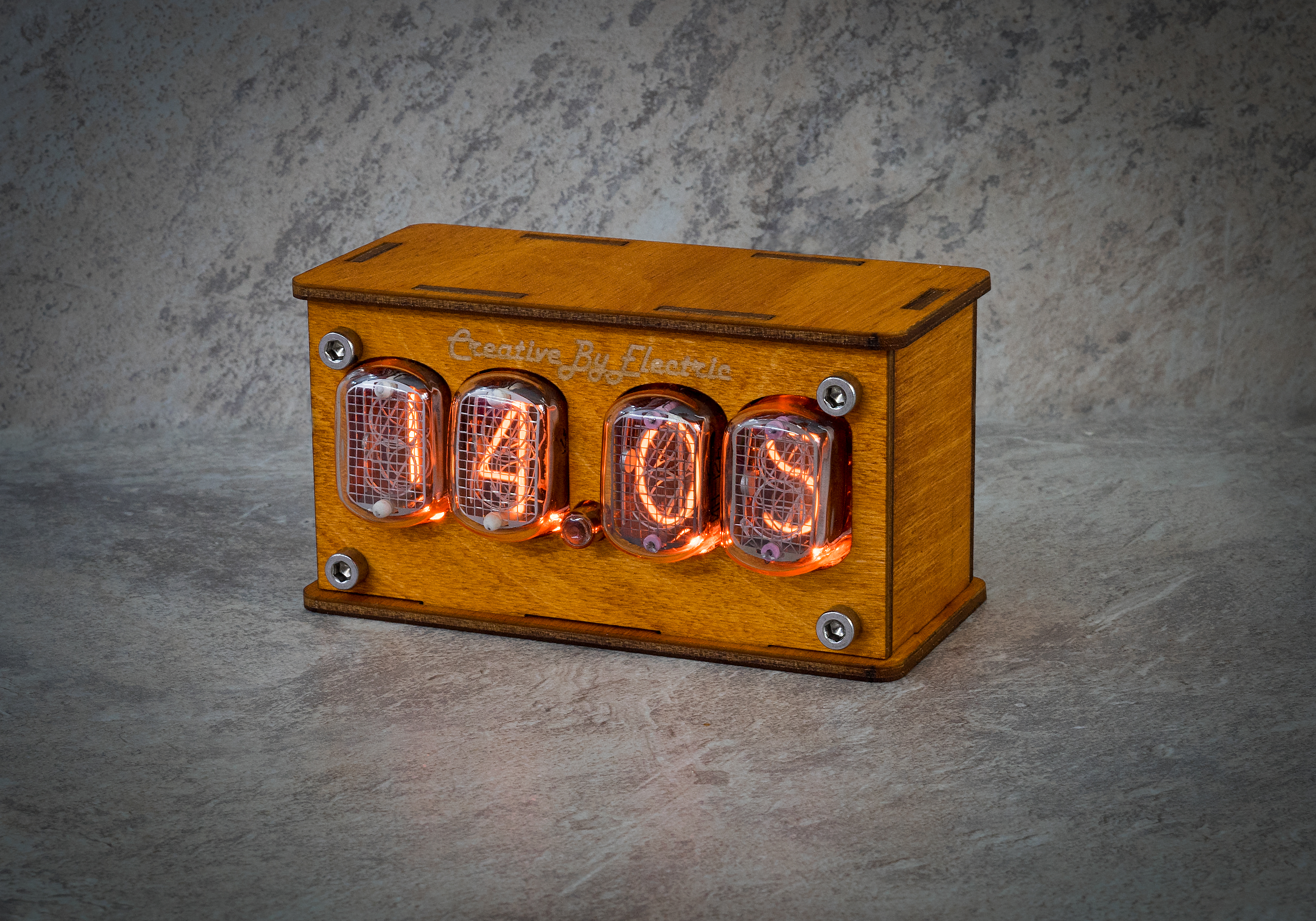 Nixie Tube Clock Case IN-12 4-tubes Table Watch Vintage Gift | Inspire ...