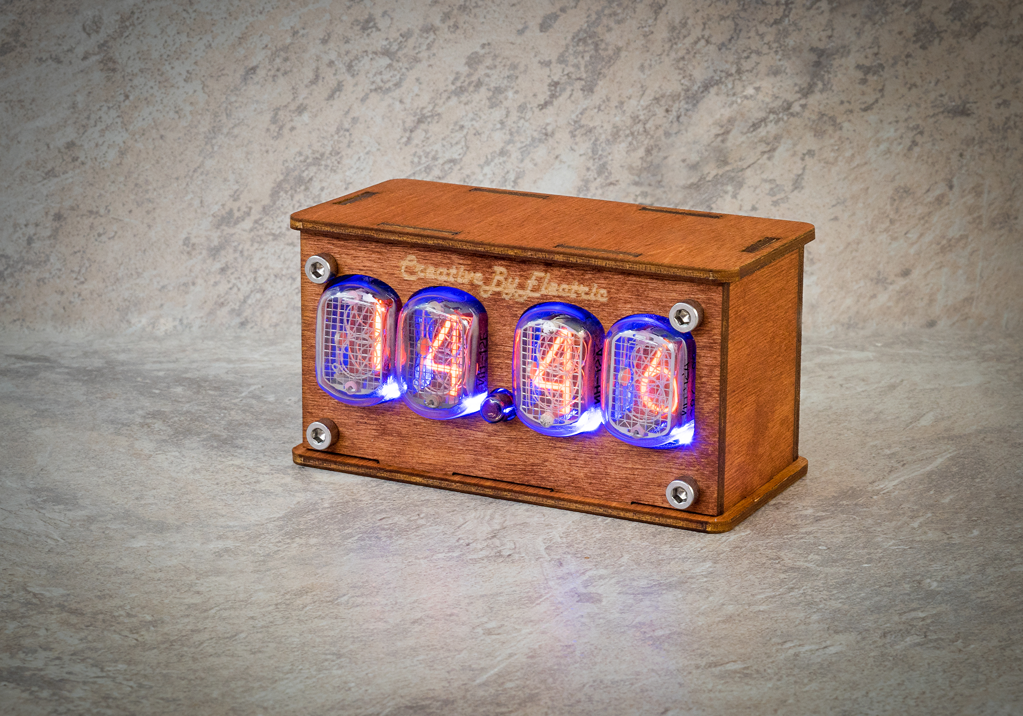 Nixie Tube Clock Case IN-12 4-tubes Table Watch Vintage Gift | Inspire ...
