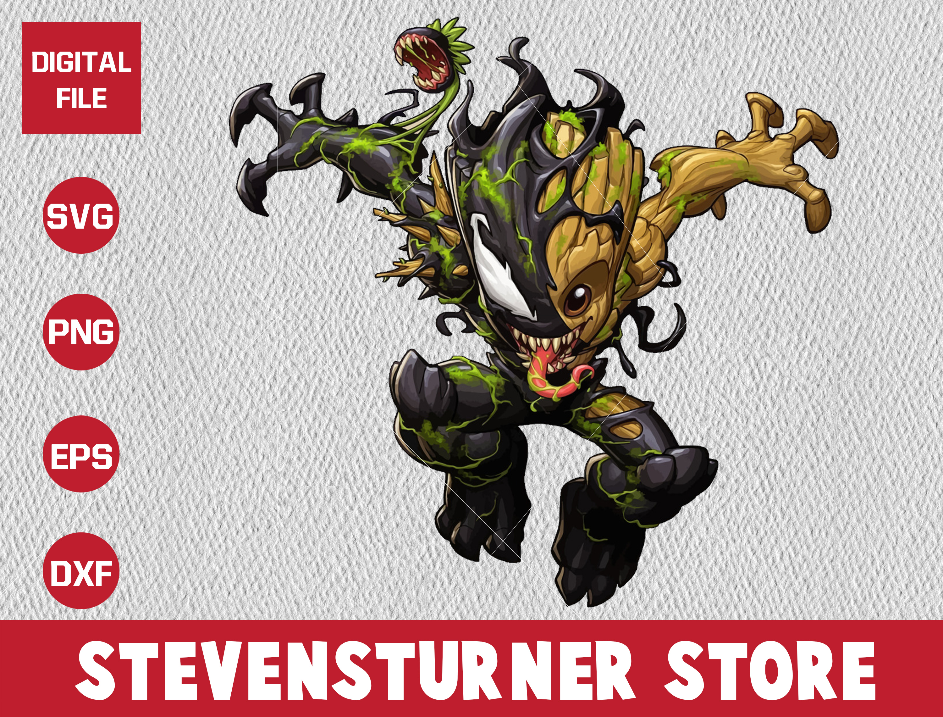 Venom Groot SVG, Baby Groot SVG, Venom SVG, Monster Venom SV | Inspire ...