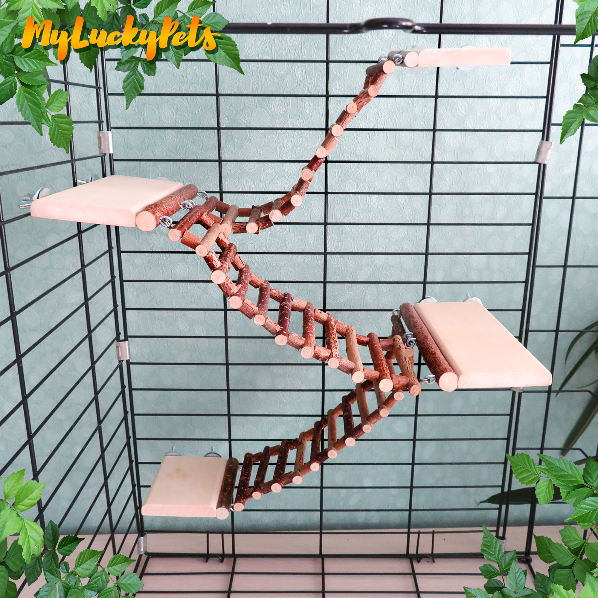 Large wooden ladder with 4 platforms for small rodents. Haze | Inspire ...