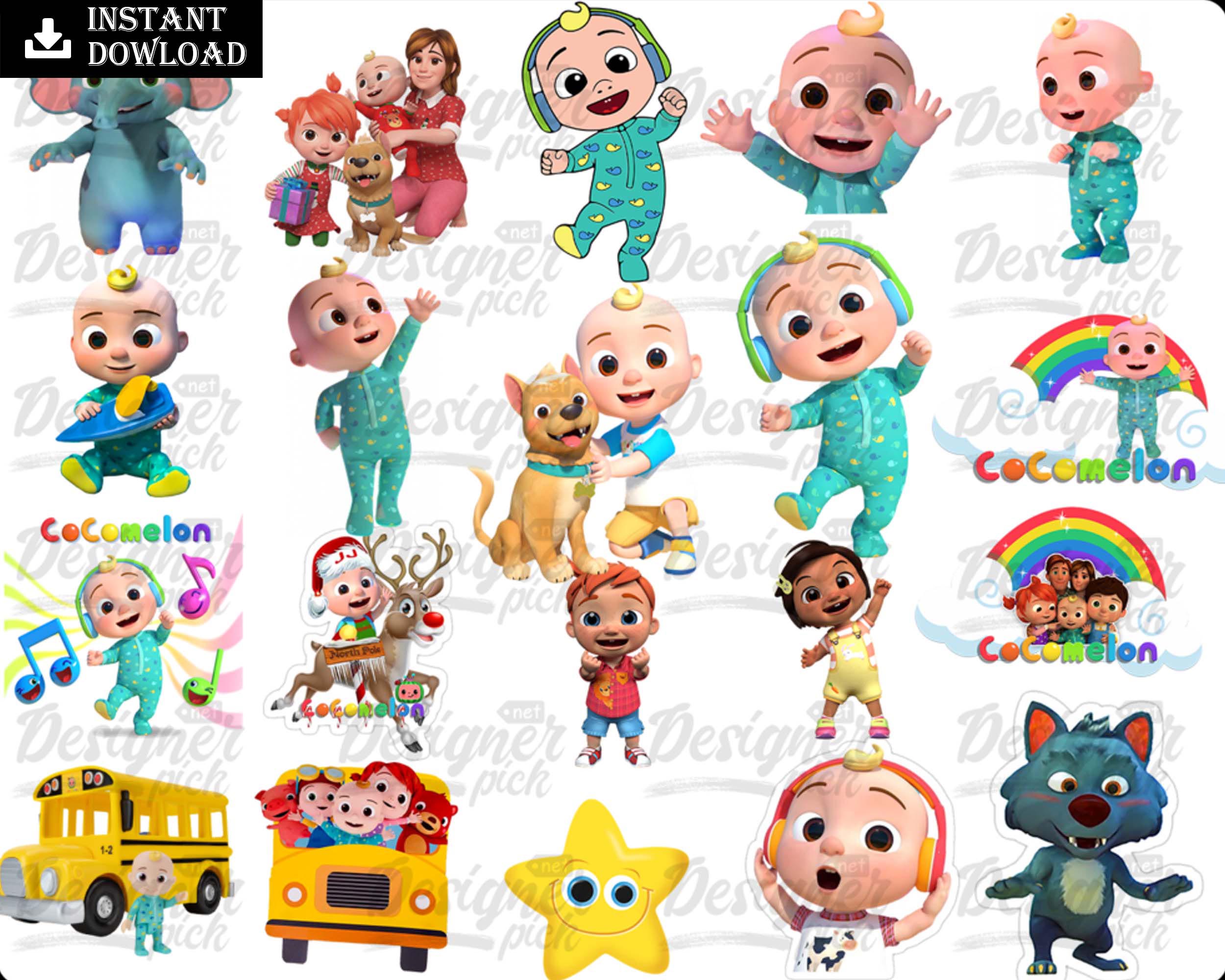 Cocomelon-Bundle-Svg, Cartoon-Svg, Funny Cartoon Svg, Cocomelon ...