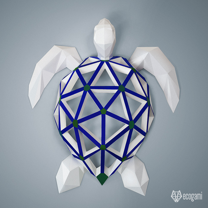 Sea turtle papercraft | Inspire Uplift