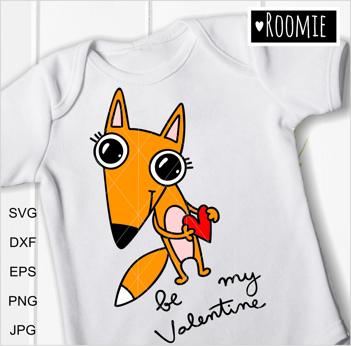 Valentine Svg FOX with heart svg, Fox Clipart, love svg, i l | Inspire ...