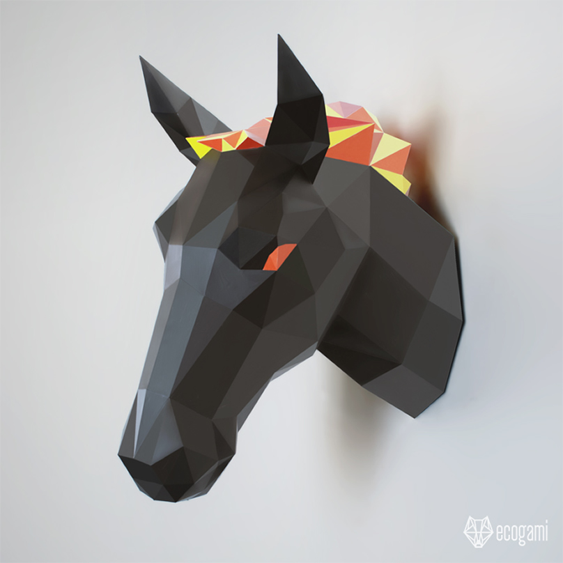 Horse head papercraft | Inspire Uplift