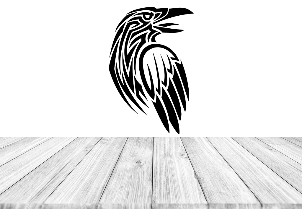 Raven Image Sticker Wall Sticker Vinyl Decal Mural Art Decor - Inspire ...