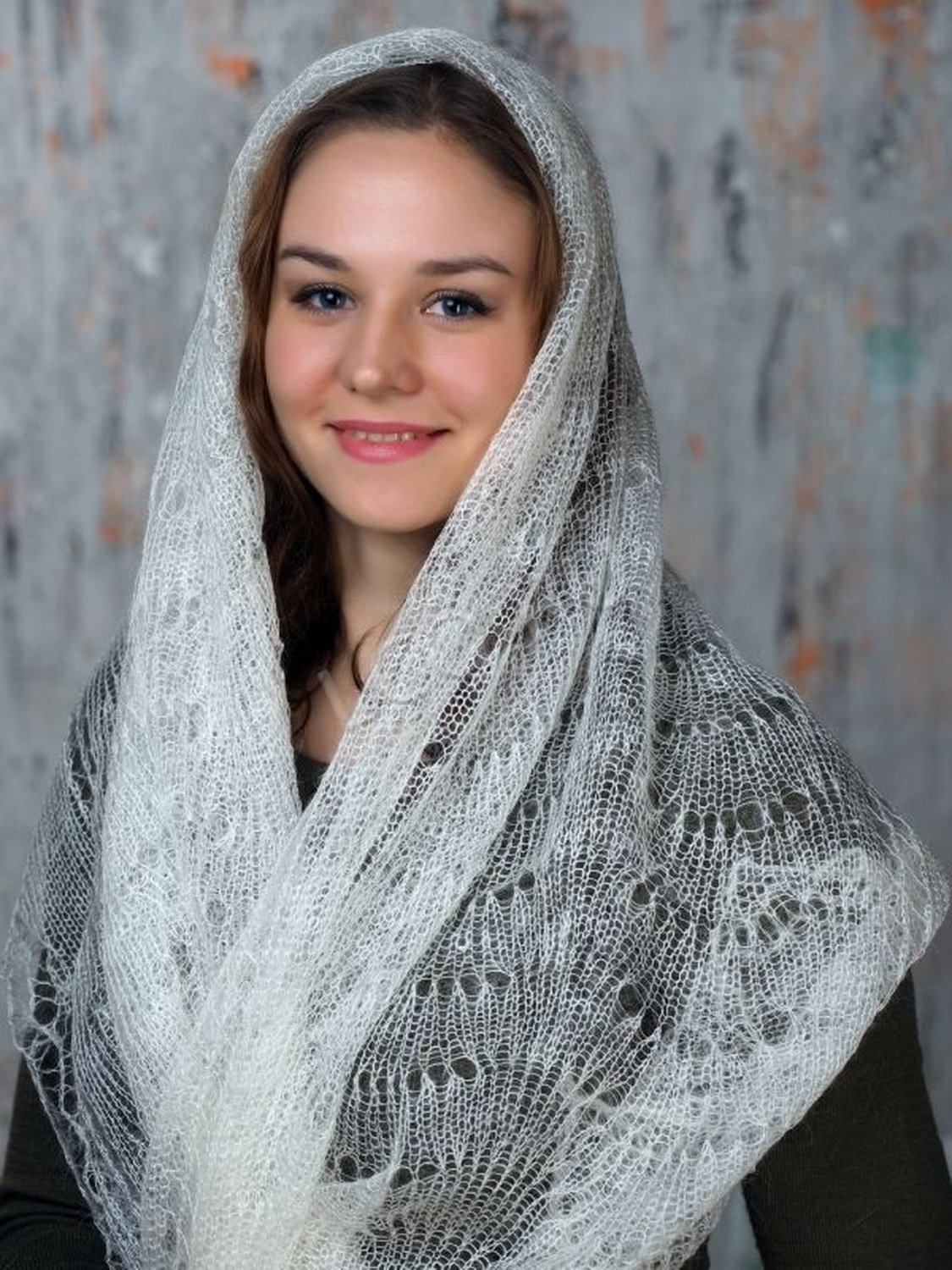 Orenburg shawl, Downy shawl, Knitted shawl, shawl from Russi - Inspire ...