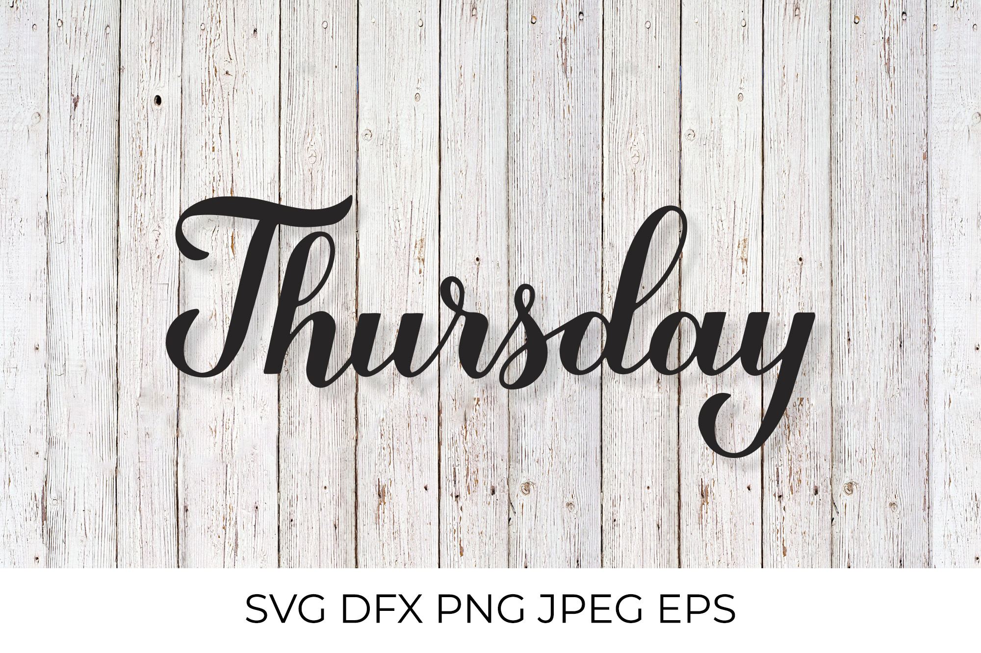 Thursday calligraphy hand lettering SVG | Inspire Uplift