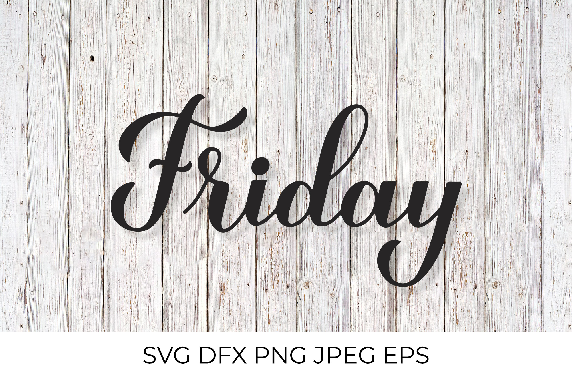 Friday calligraphy hand lettering SVG | Inspire Uplift
