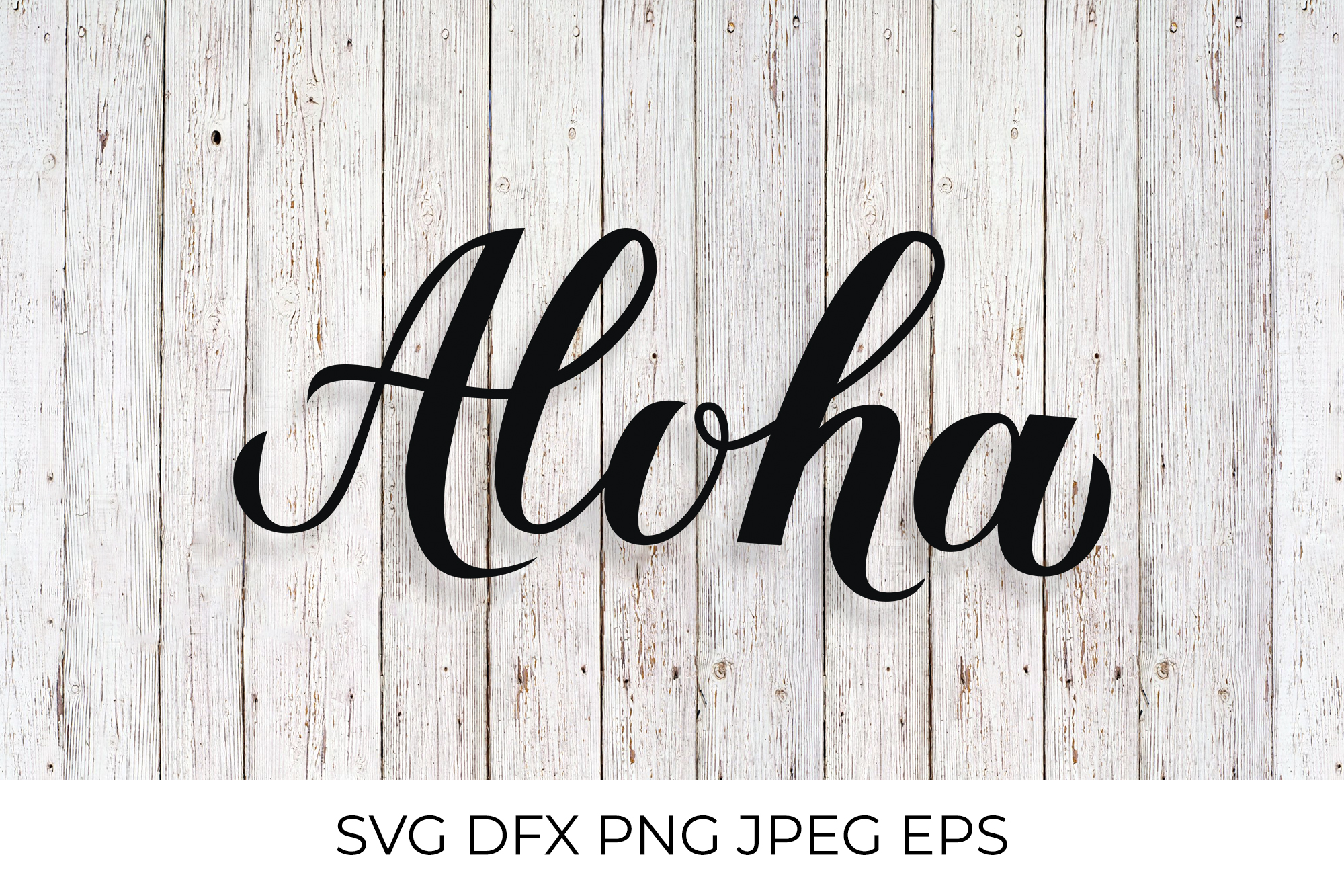 Aloha calligraphy lettering SVG | Inspire Uplift