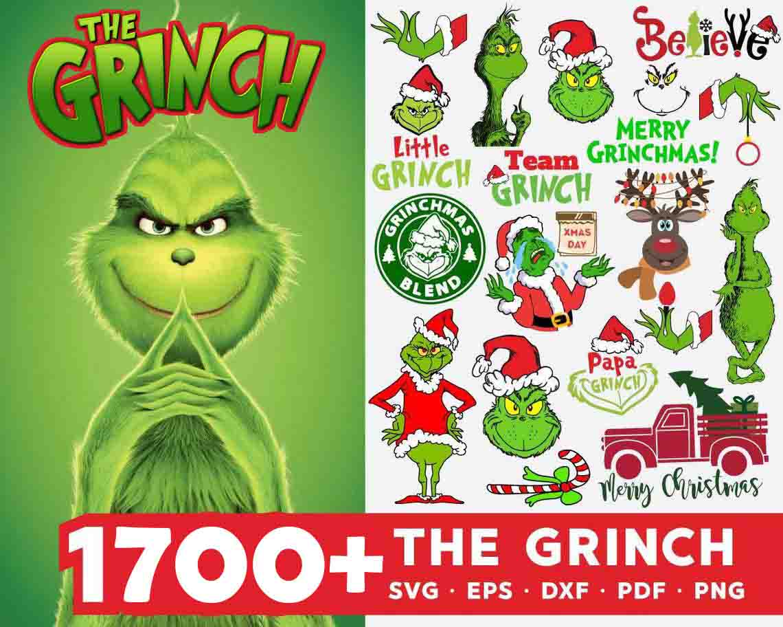 1700 The Grinch Svg Bundle, Christmas Svg, Merry Christmas S | Inspire ...