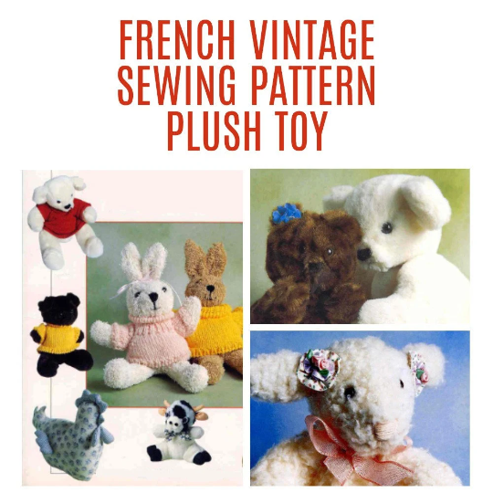 FRENCH Pattern PDF - Sewing Pattern Plush Toy - Digital Inst | Inspire ...