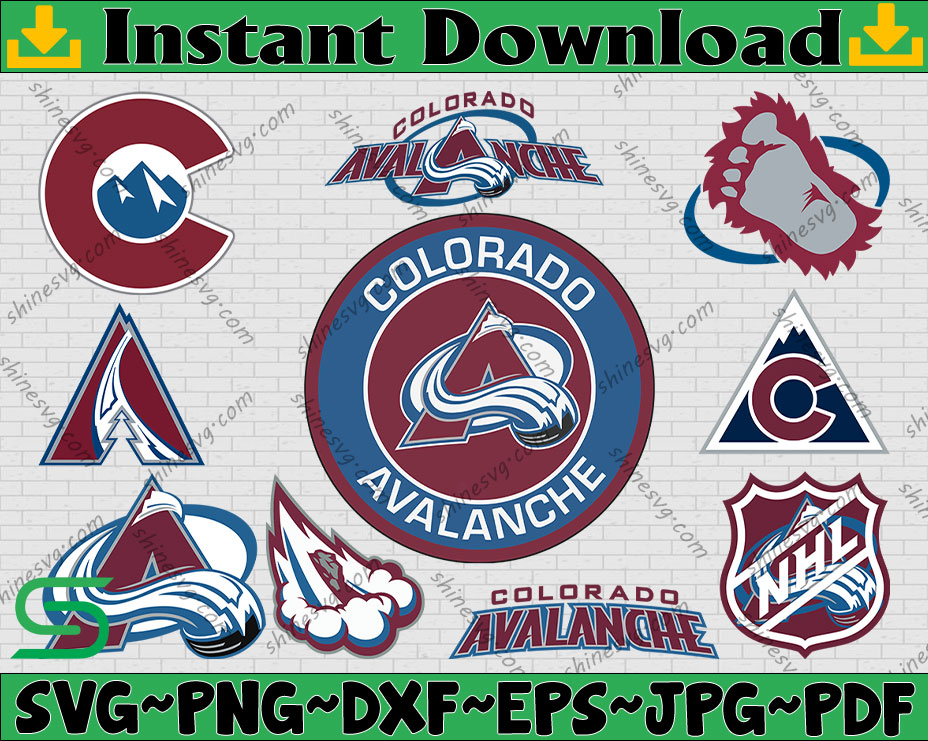 Bundle 10 Files Colorado Avalanche Hockey Team Svg, Colorado | Inspire ...