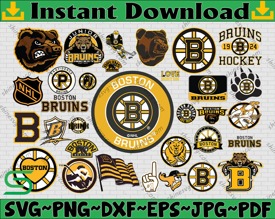 Bundle 32 Files Boston Bruins Hockey Team Svg, Boston Bruins - Inspire ...