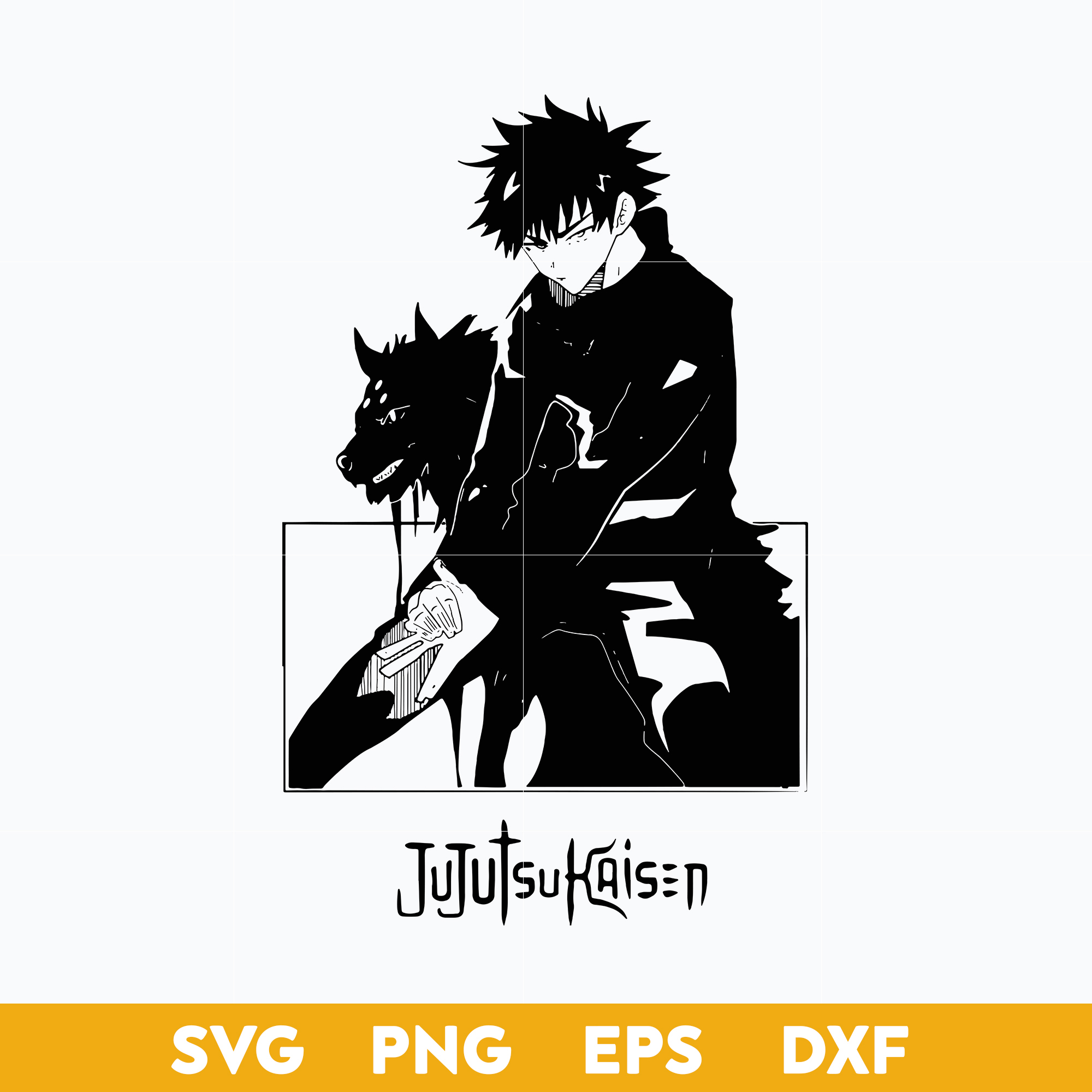 Megumi Fushiguro SVG, Jujutsu Kaisen SVG, Divine Dogs SVG, F | Inspire ...
