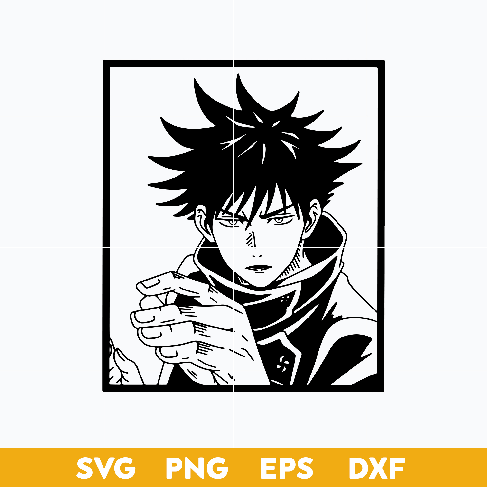 Megumi Fushiguro SVG, Jujutsu Kaisen SVG, Manga SVG, Anime S | Inspire ...