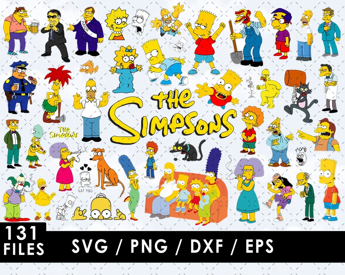 The Simpsons Svg Files, The Simpsons Png Images, Clipart | Inspire Uplift