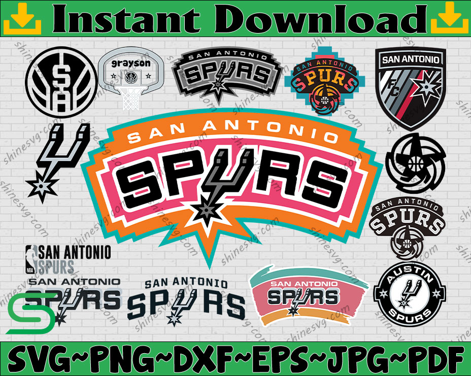 Bundle 14 Files San Antonio Spurs Basketball Team SVG, San A - Inspire ...