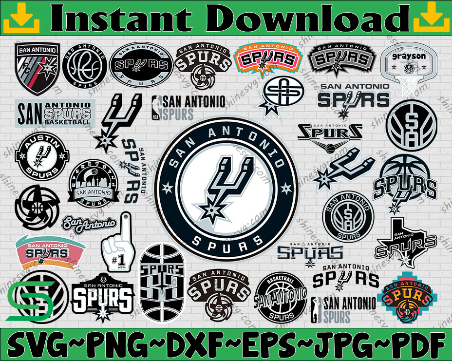 Bundle 35 Files San Antonio Spurs Basketball Team SVG, San A | Inspire ...