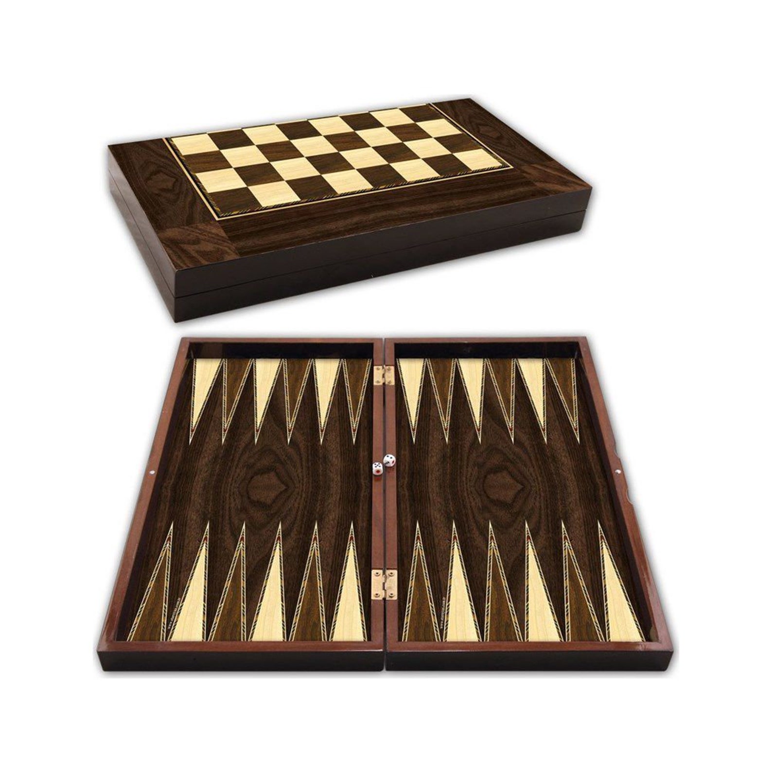 Traditional Backgammon Set, Custom Backgammon, Wooden Backga | Inspire ...