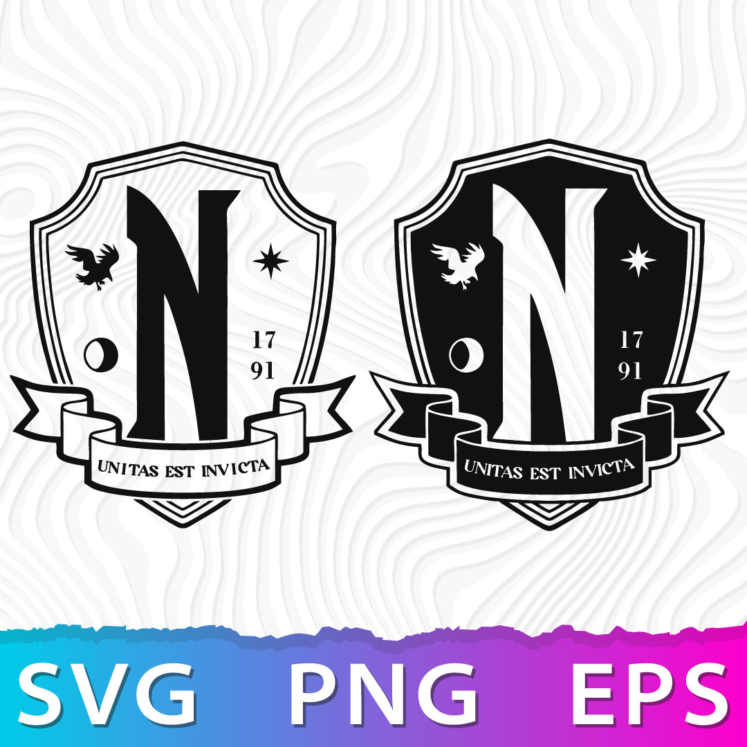 Nevermore Emblem SVG, Addams Family PNG, Nevermore Logo, Add - Inspire ...