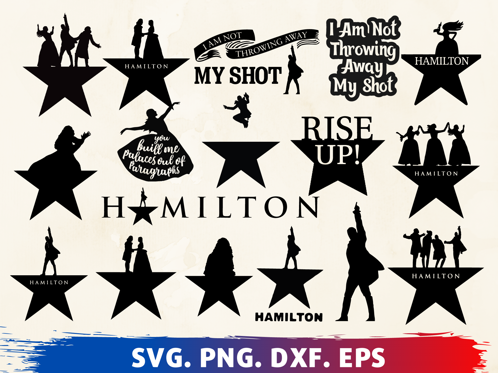 Big SVG Bundle, Digital Download, Hamilton svg, Hamilton png | Inspire ...