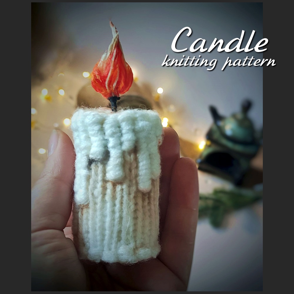 Candle knitting pattern | Inspire Uplift