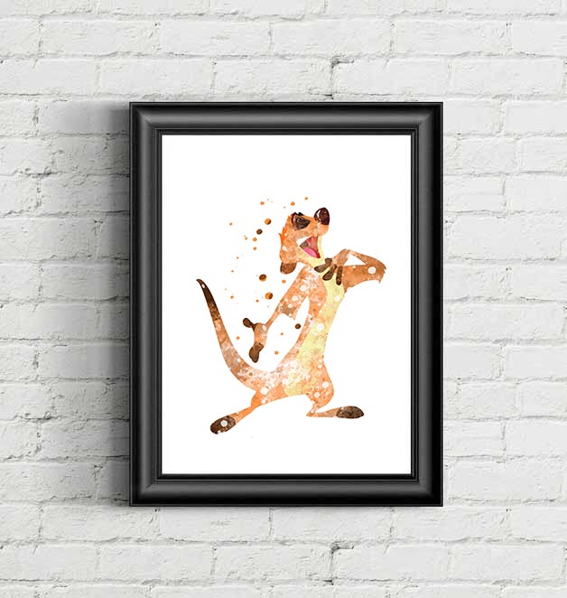 The Lion King Disney Timon Art Print Digital Files decor nur | Inspire ...
