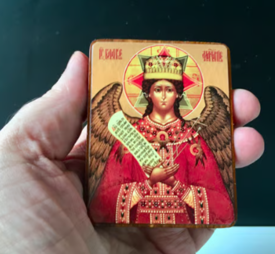 Orthodox Icon of Christ Emmanuel, Mounted icon on wood | Siz - Inspire ...