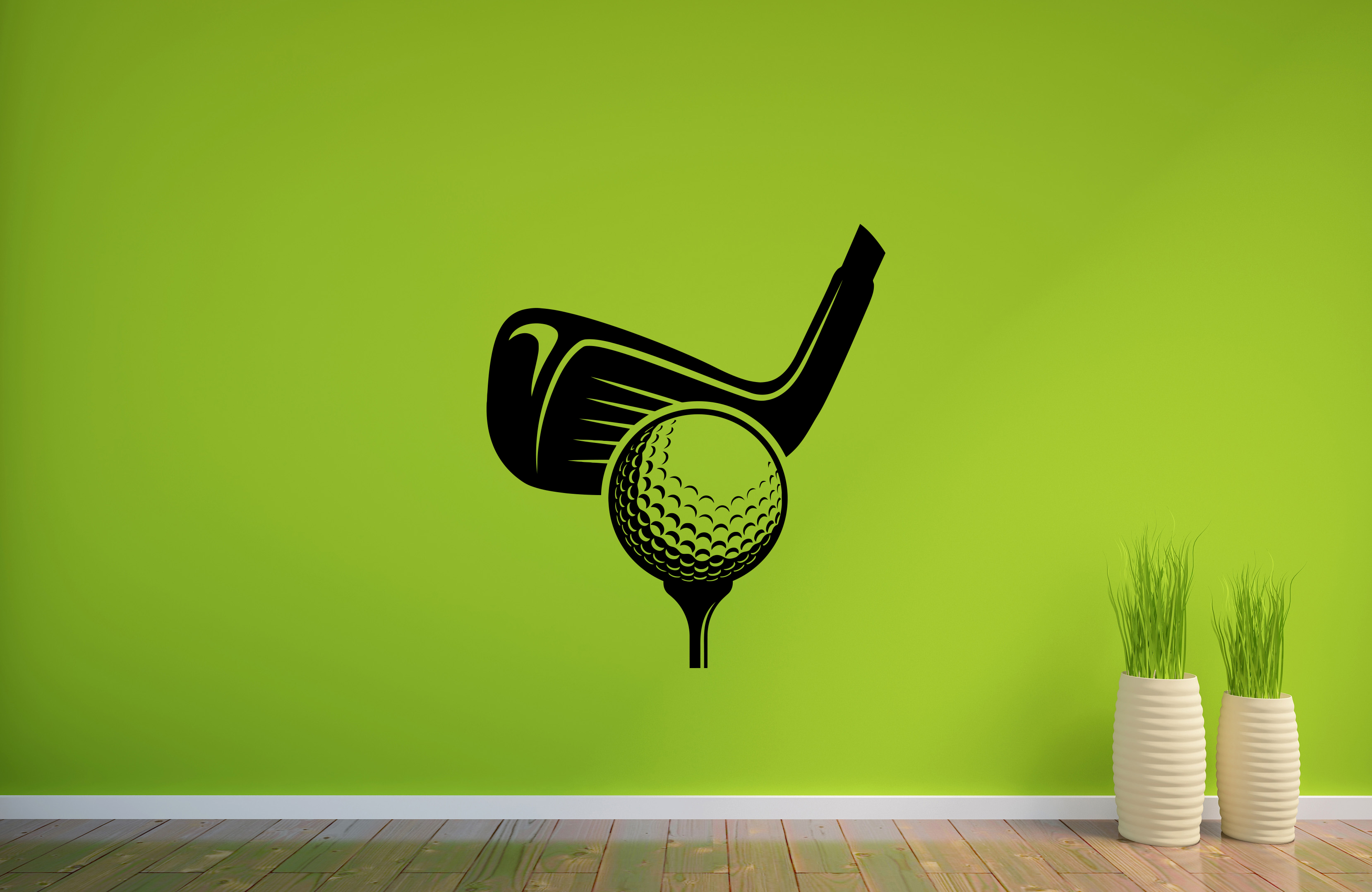 Golf Ball Sticker, Golf Game Wall Sticker Vinyl Decal Mural | Inspire ...