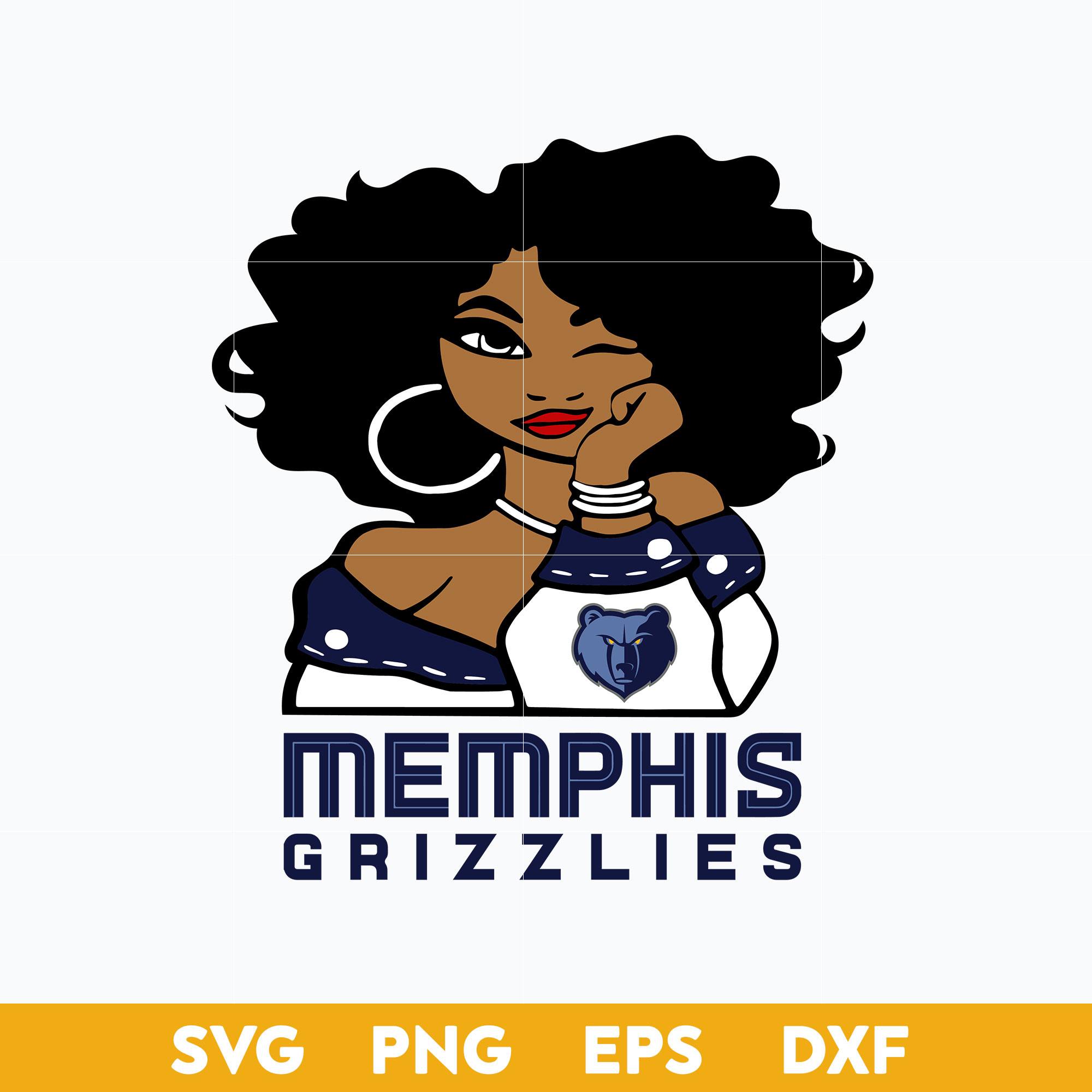 Memphis Grizzlies Girl SVG, Memphis Grizzlies SVG, NBA SVG, | Inspire ...