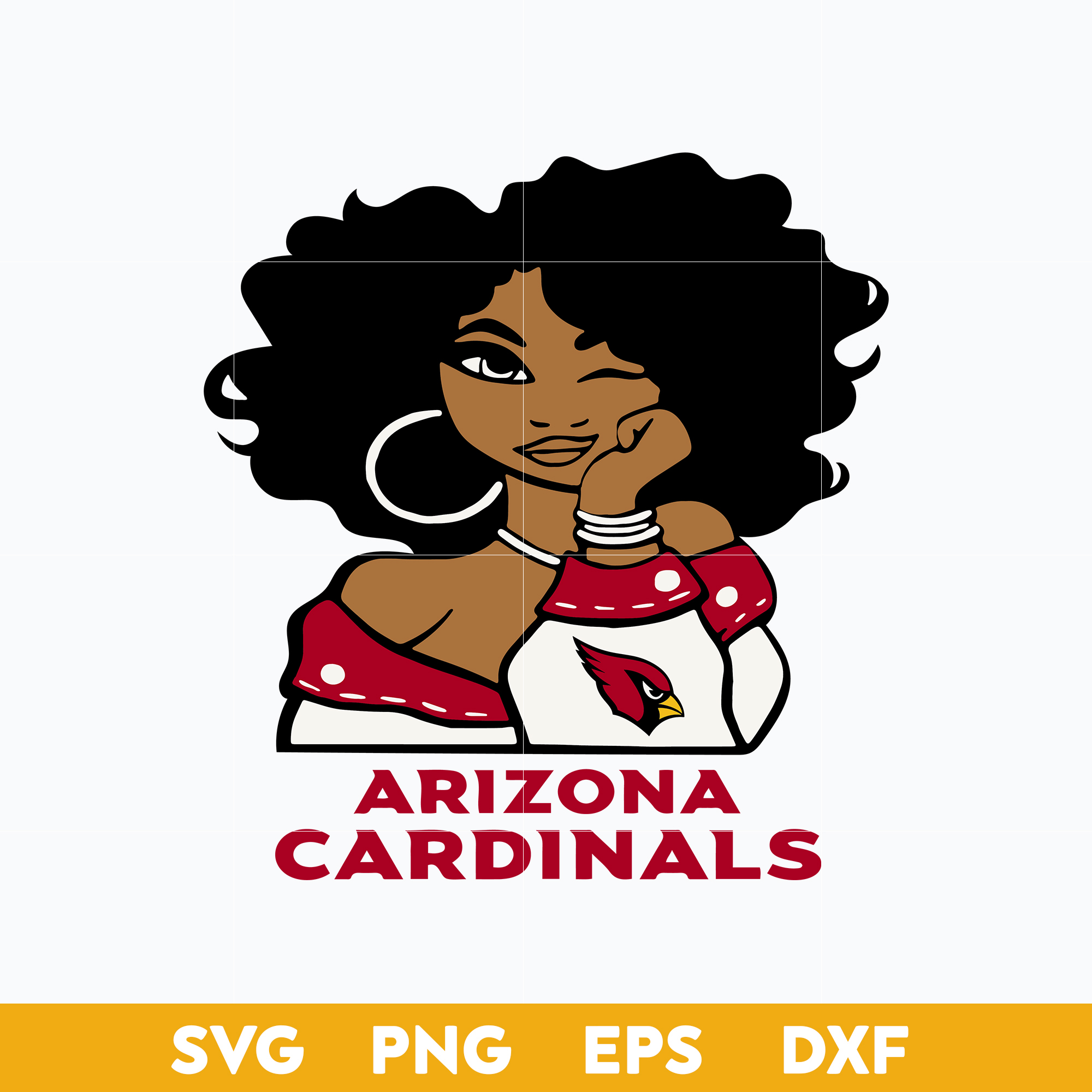 Arizona Cardinals Girl Svg Arizona Cardinals Svg Nfl Svg P Inspire