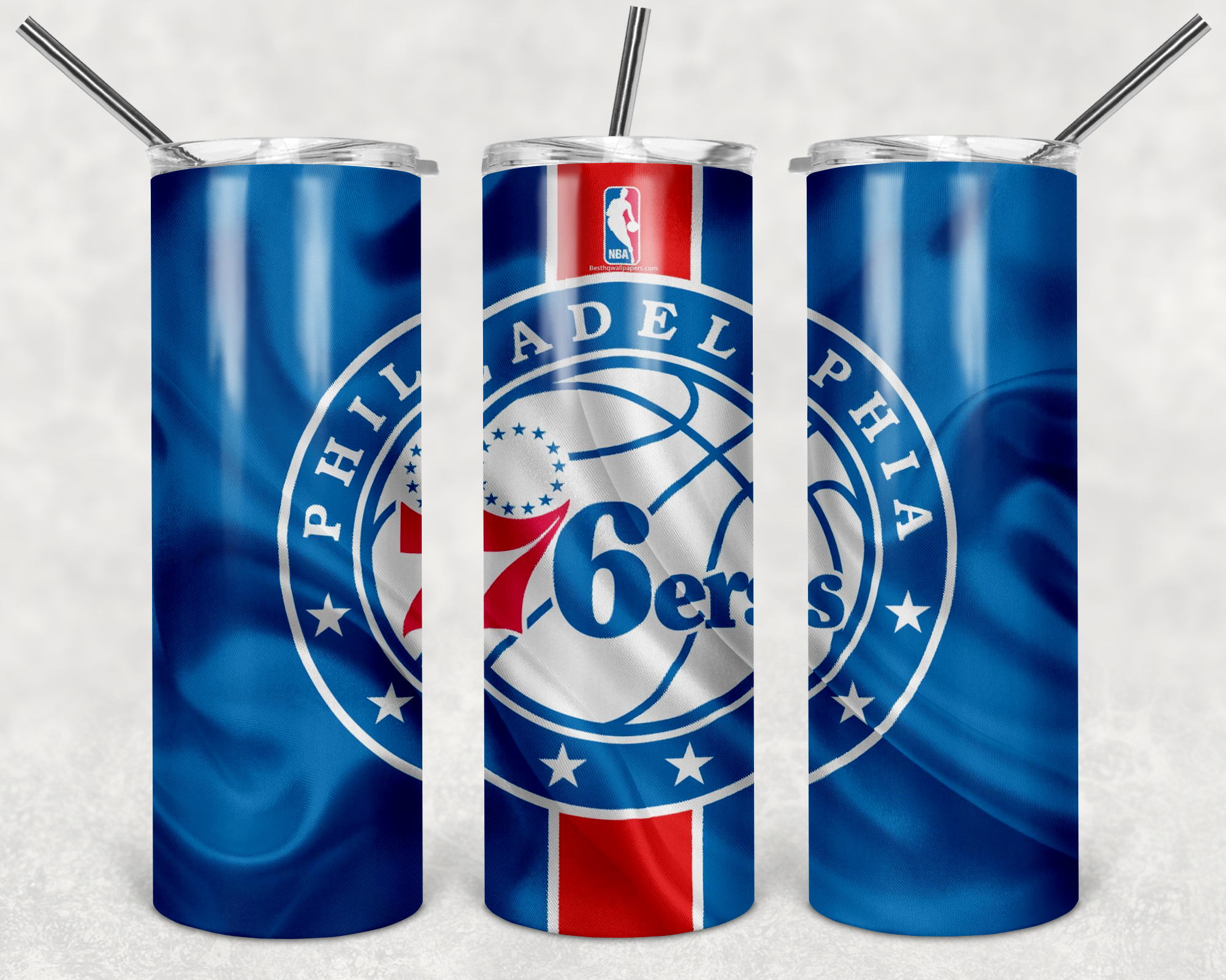 Philadelphia 76ers Tumbler Wrap, 20oz Tumbler Design, NBA Ba | Inspire ...
