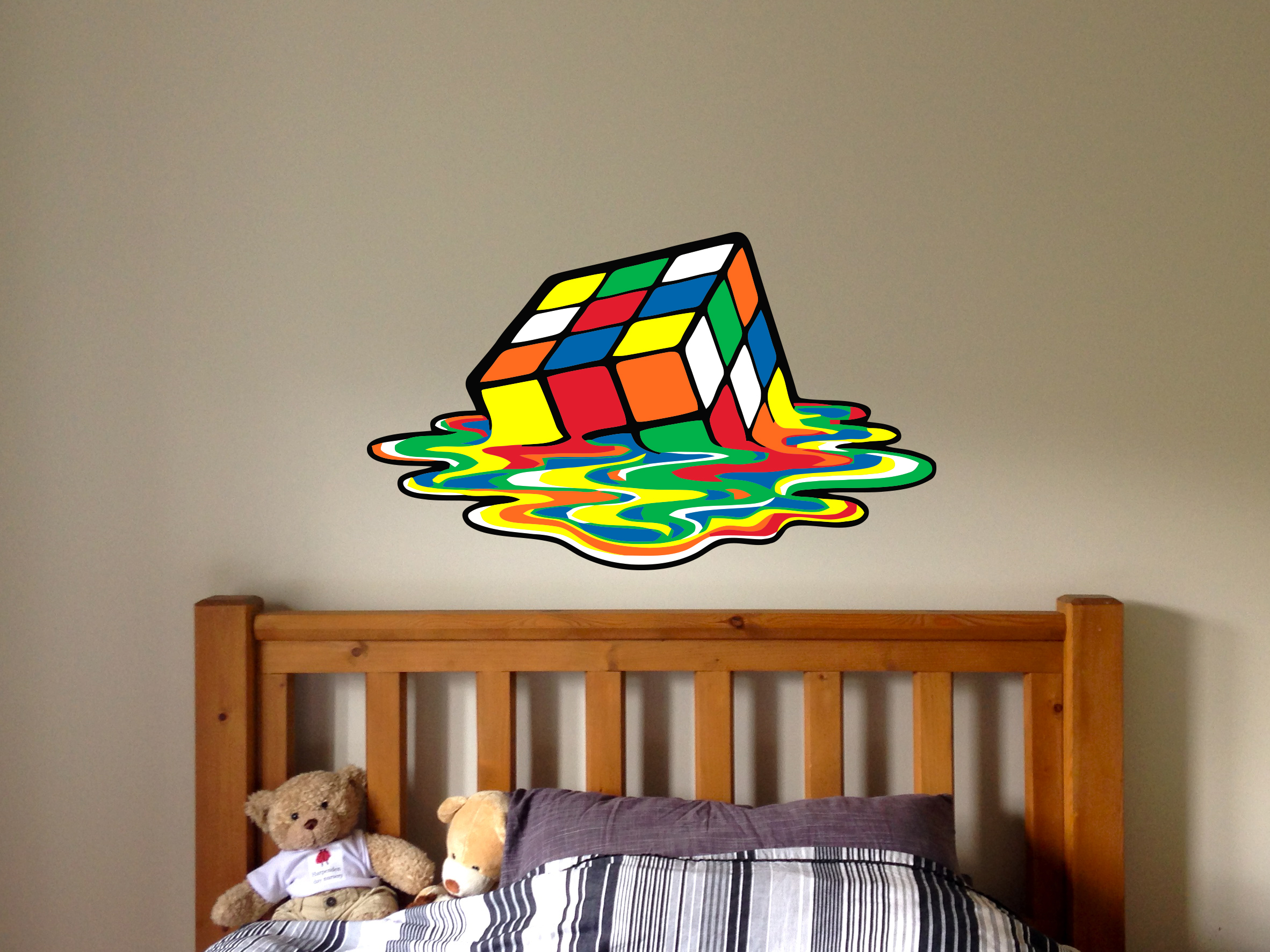 Rubik Cube Sticker Mechanical Puzzle Wall Sticker Vinyl Deca | Inspire ...