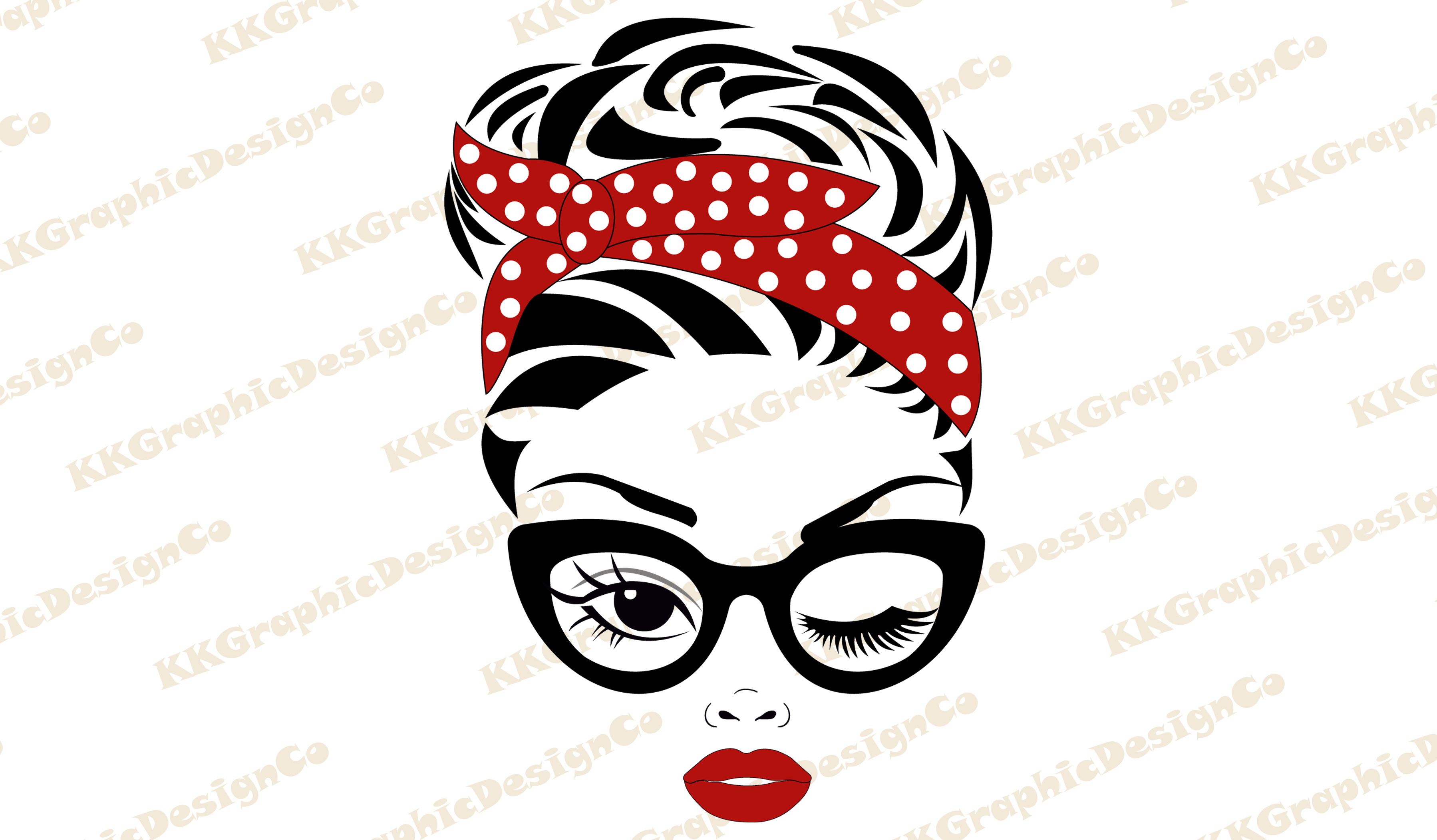 Woman with bandana svg, woman face svg, woman face png, wom | Inspire ...