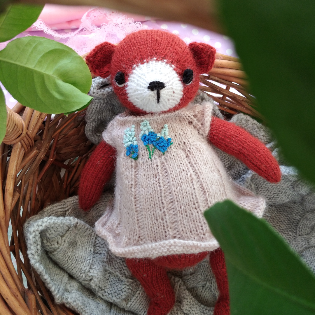 Fox toy knitting pattern Crochet fox pattern - Inspire Uplift