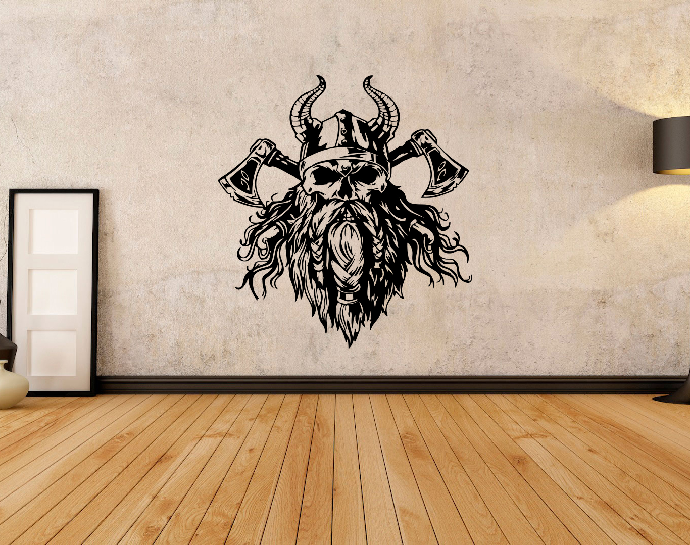 Viking Sticker Viking Skull Ancient Vikings Wall Sticker Vin - Inspire ...