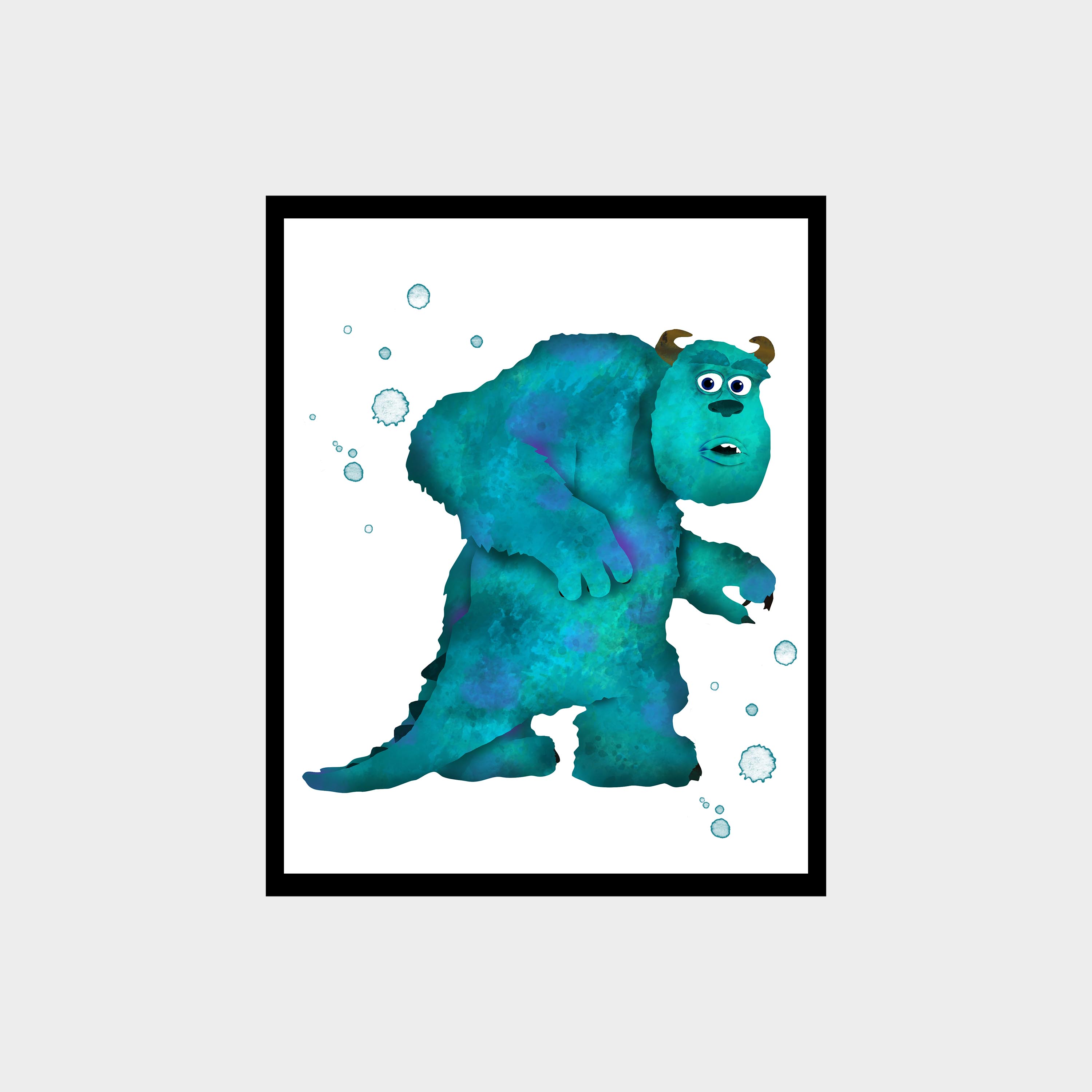 Monsters, Inc Disney Art Print Digital Files decor nursery r - Inspire ...