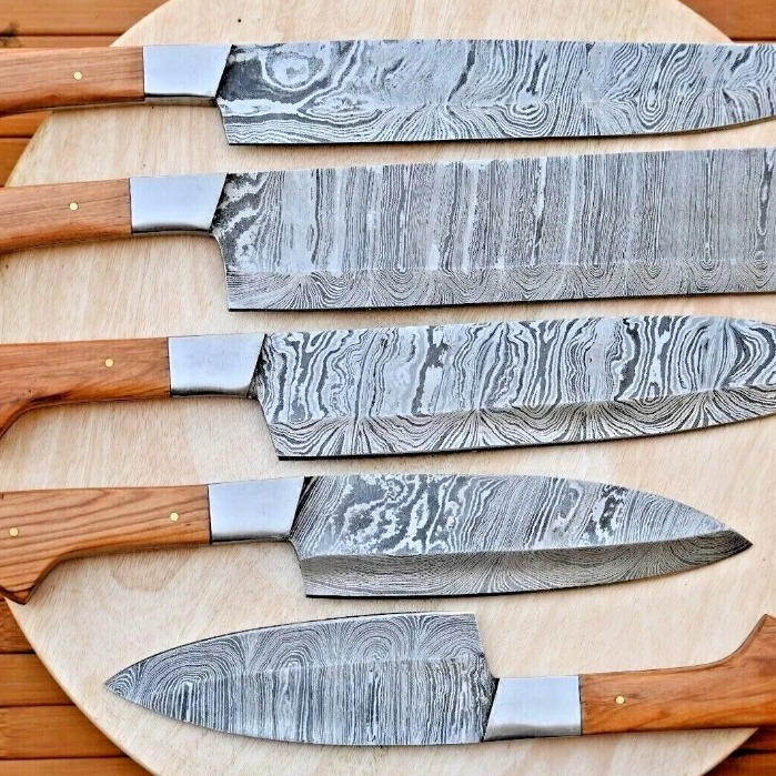 Professional Chef knives sets Damascus steel Knife sets of 5 | Inspire ...