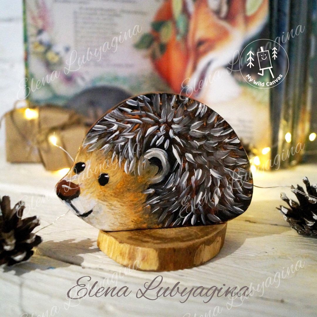Hedgehog Cute Wooden Toy for the Desk - Inspire Uplift