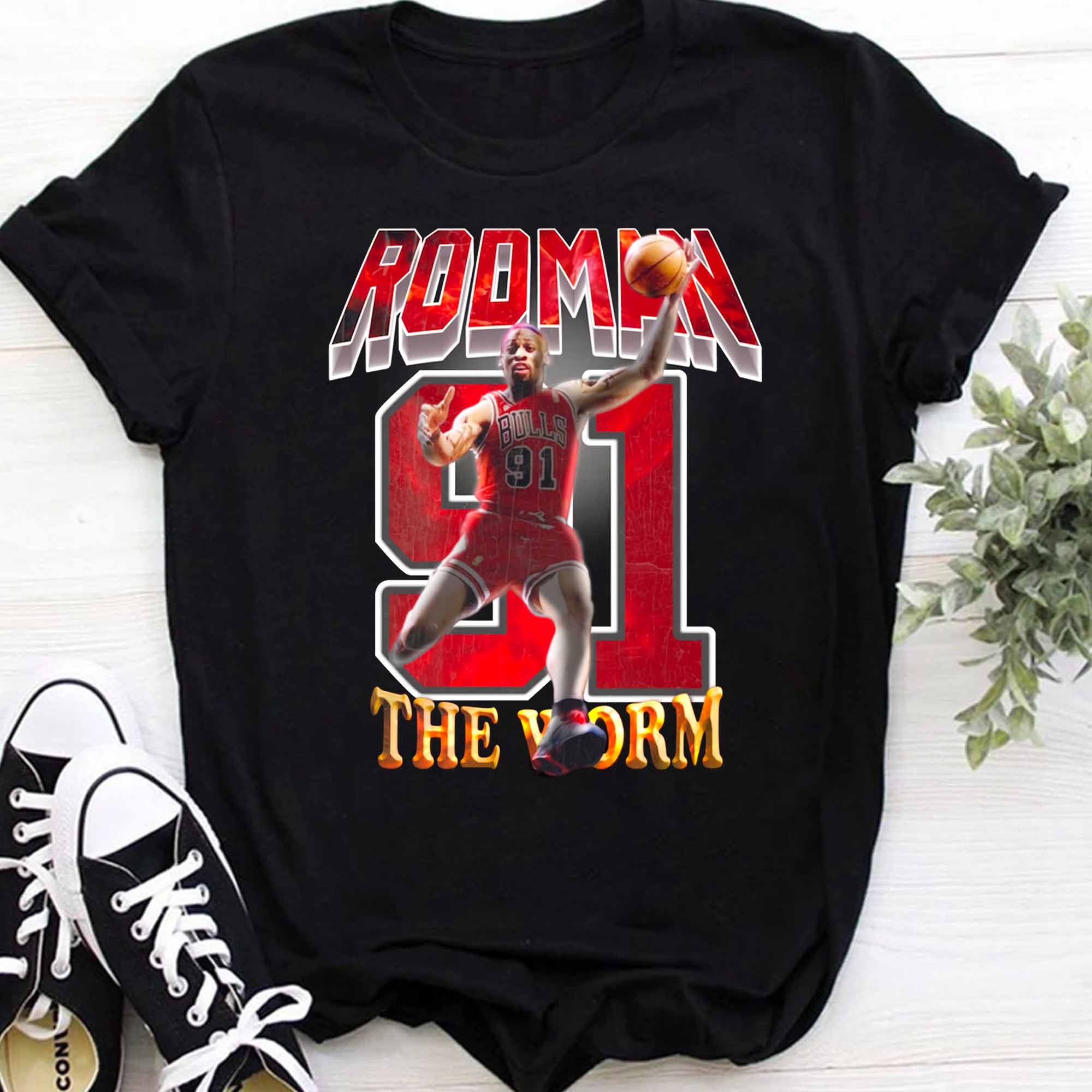 Dennis Rodman Vintage Style Sports T Shirt | Inspire Uplift