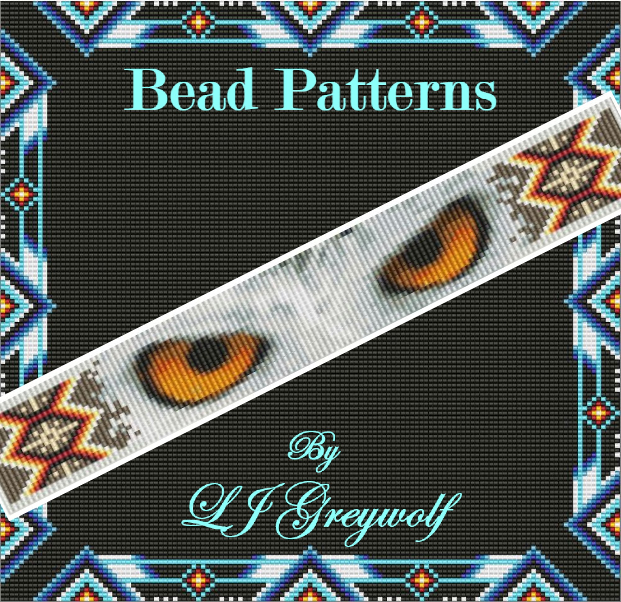 Beading Pattern Of Owl Eyes by LJ Greywolf | Inspire Uplift