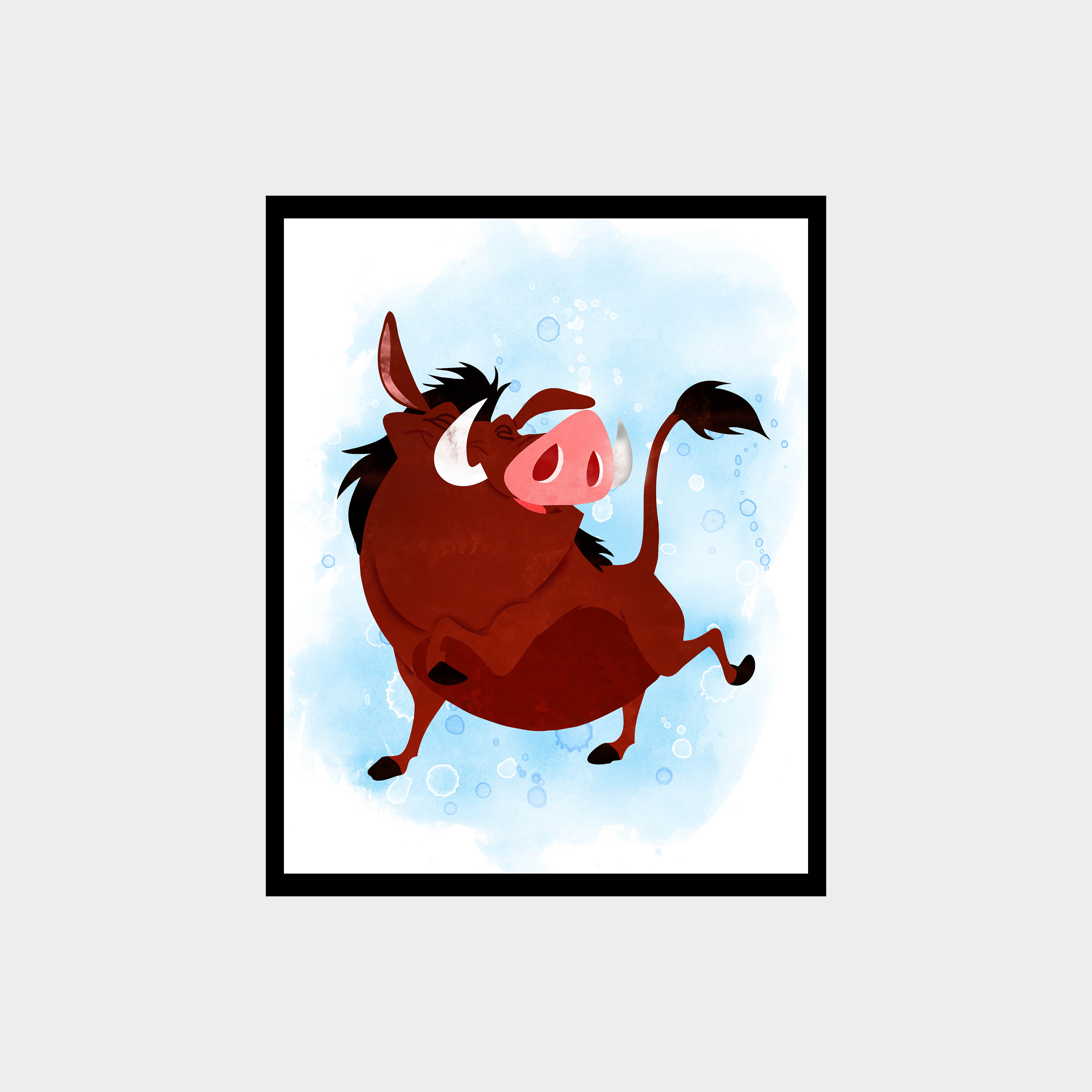 The Lion King Disney Pumbaa Art Print Digital Files decor nu | Inspire ...