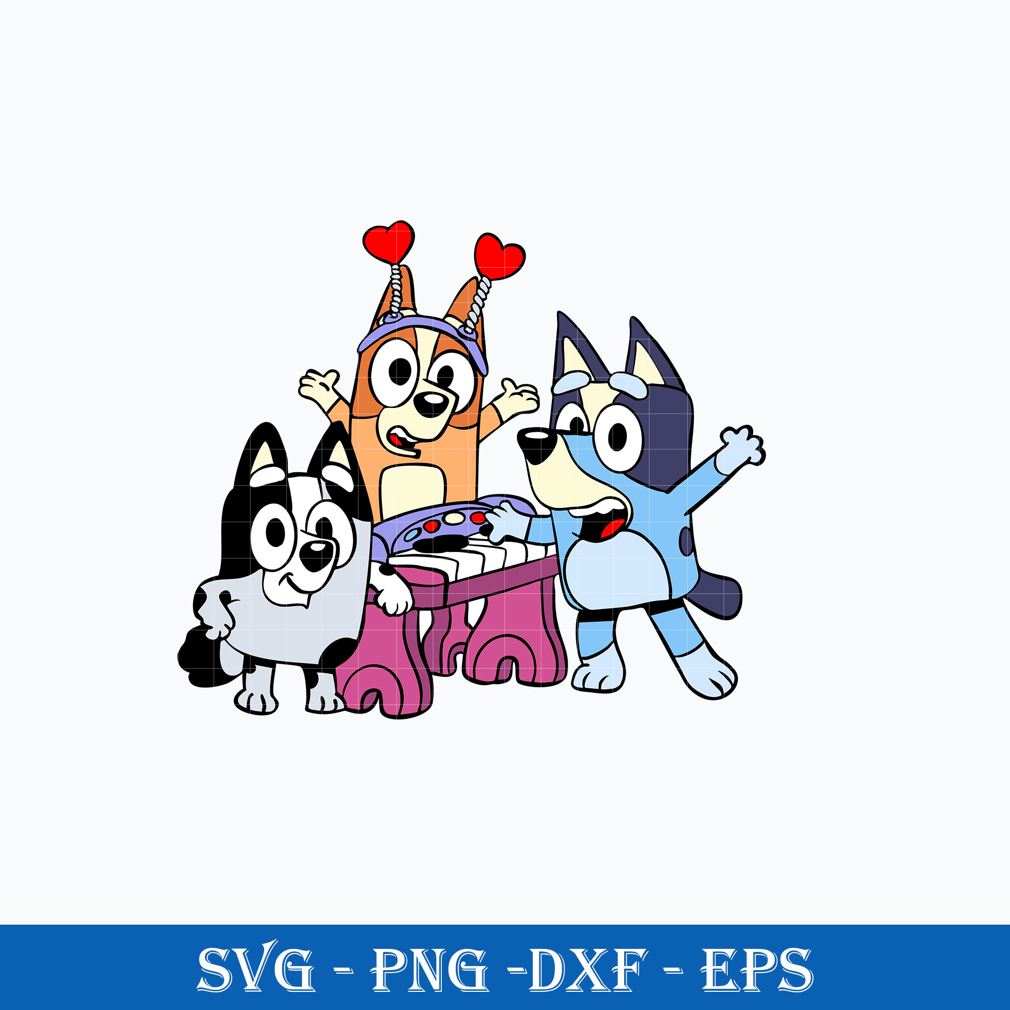 Bluey Happy Birthday Svg, Bluey Friend Svg, Bluey Svg, Cartoon Svg, Png ...