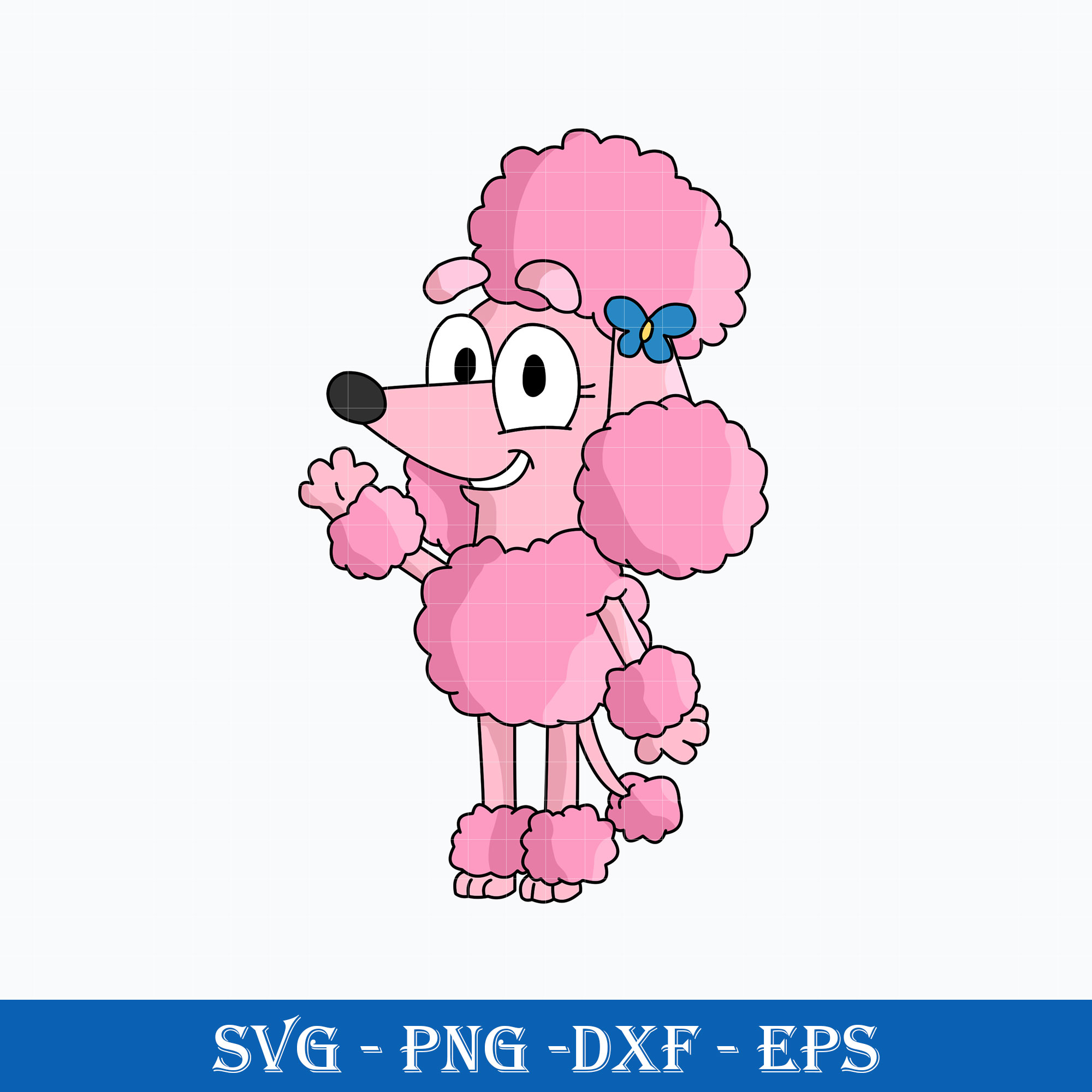 Coco Outline Svg, Coco Bluey Svg, Bluey Svg, Cartoon Svg Png Dxf Eps ...