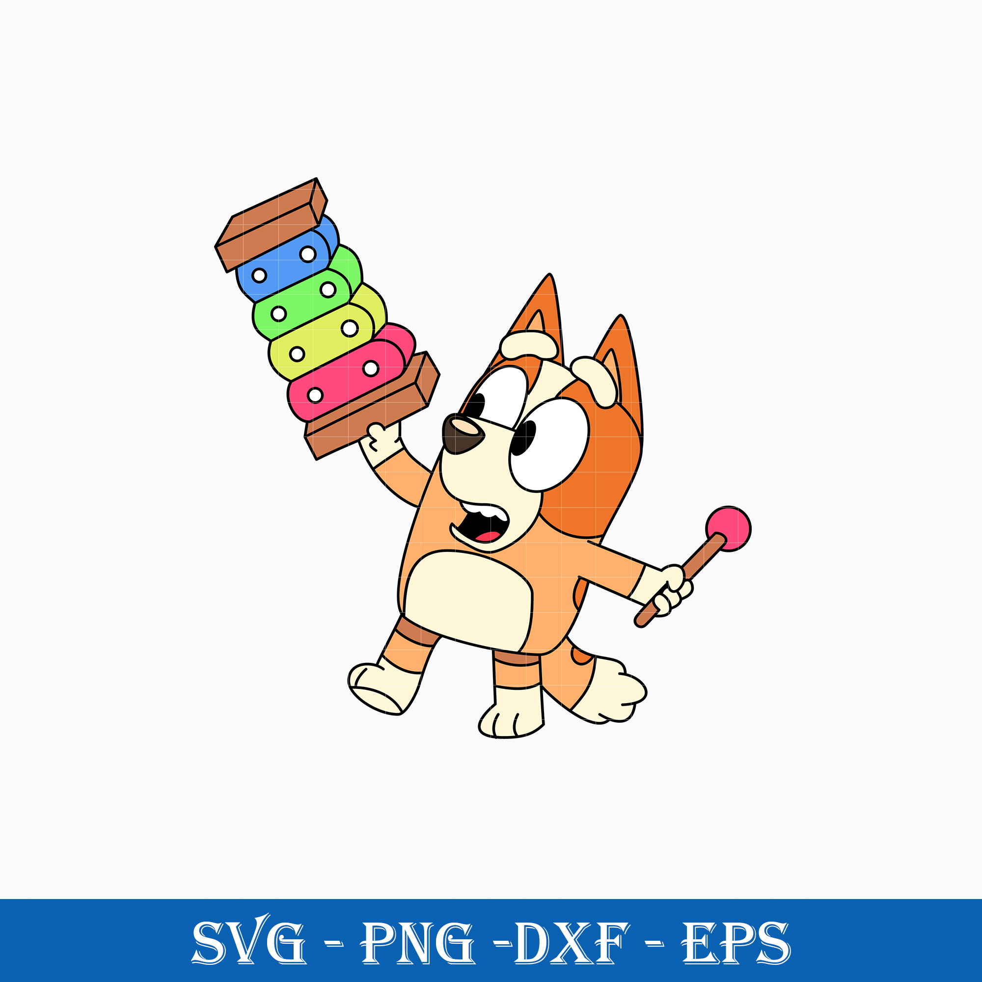 Bingo Heeler Dog SVG Bingo SVG Bluey SVG Cartoon SVG PNG Inspire