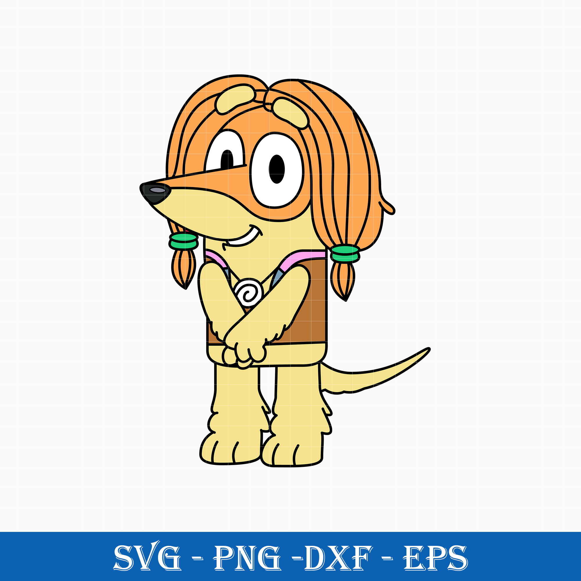 Indy Dog SVG, Indy Bluey SVG, Cartoon SVG PNG DXF EPS Digita - Inspire ...