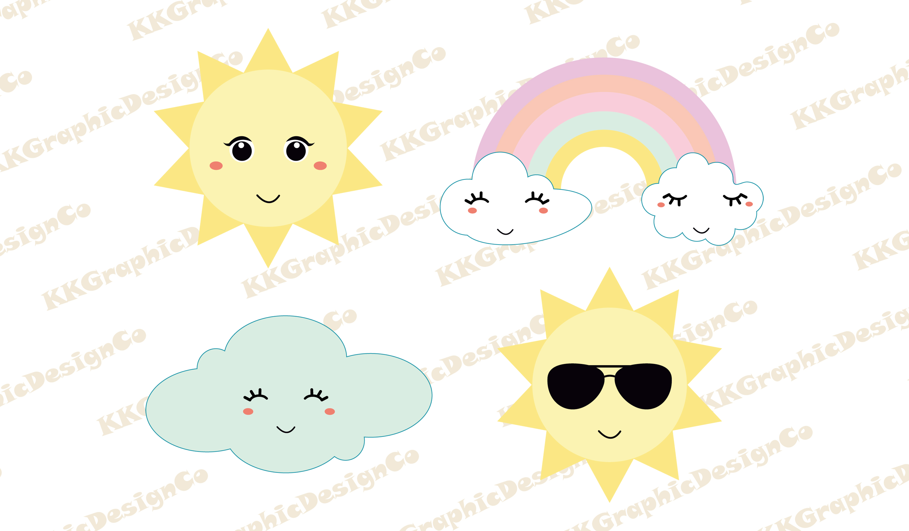 Cute weather svg Cute weather clipart Cute weather png Sun s | Inspire ...