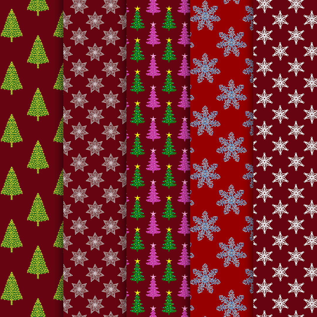 Digital Christmas scrapbooking paper | Inspire Uplift