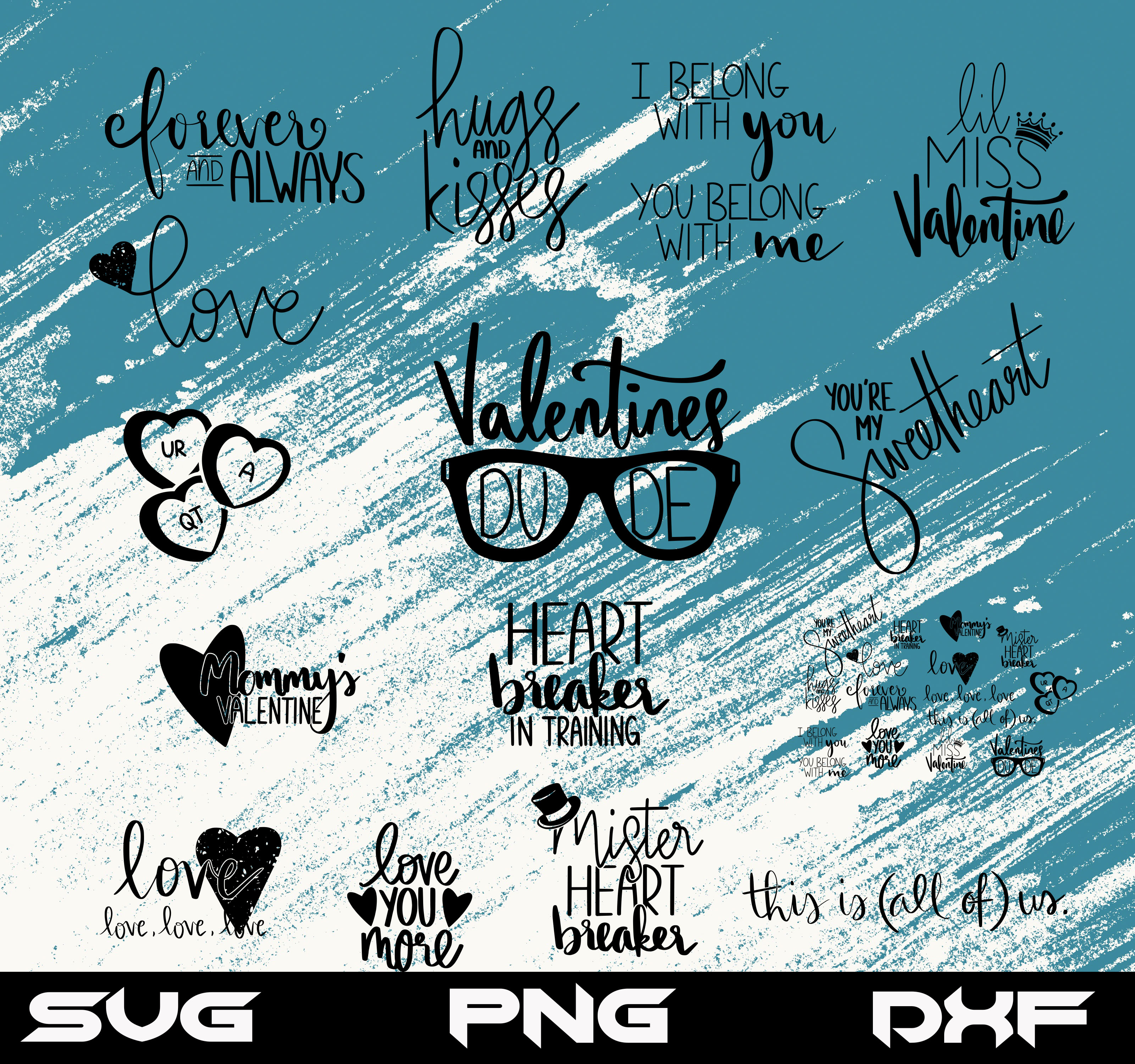 Valentine Svg Bundle | Valentines Day Svg | Lovers Svg - Inspire Uplift